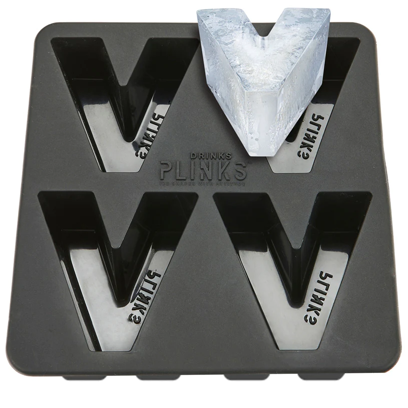 Ice Cube Tray - Letter V – Eggplant & Poppy ~ Unique + Quirky Gifts