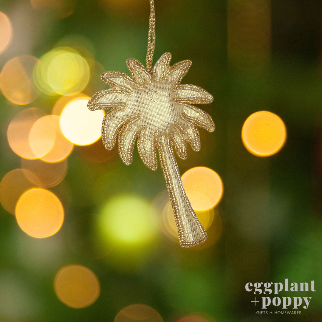 Hanging Decoration - Beaded Palm Tree – Eggplant & Poppy ~ Unique ...