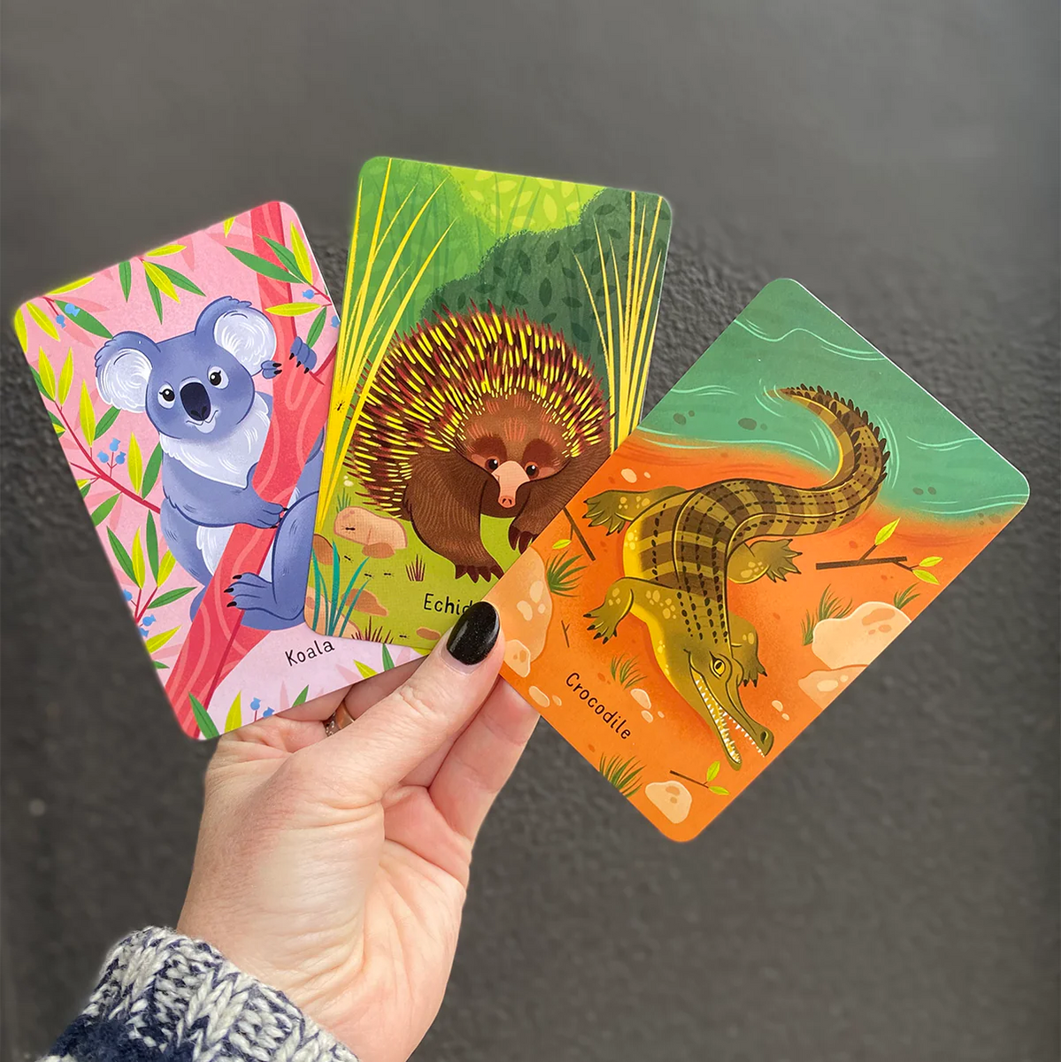 Australian Animals Snap – Eggplant & Poppy ~ Unique + Quirky Gifts