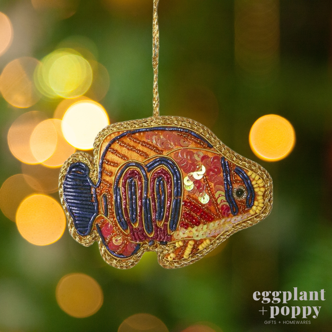 Hanging Decoration - Nemo – Eggplant & Poppy ~ Unique + Quirky Gifts