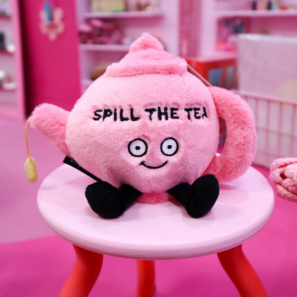 Teapot Plush – Eggplant & Poppy ~ Unique + Quirky Gifts