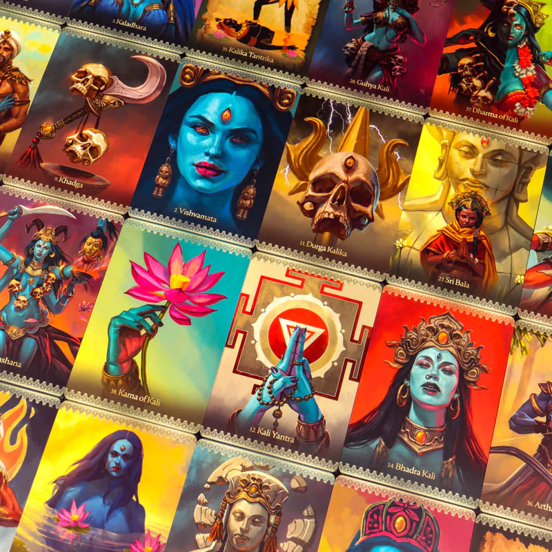 Kali Oracle Cards – Eggplant & Poppy ~ Unique + Quirky Gifts