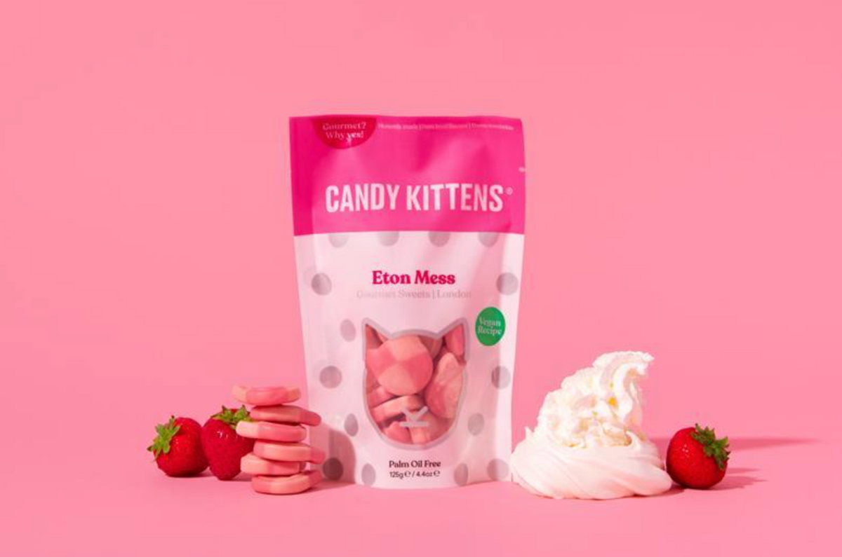 Candy Kittens - Eton Mess – Eggplant & Poppy ~ Unique + Quirky Gifts
