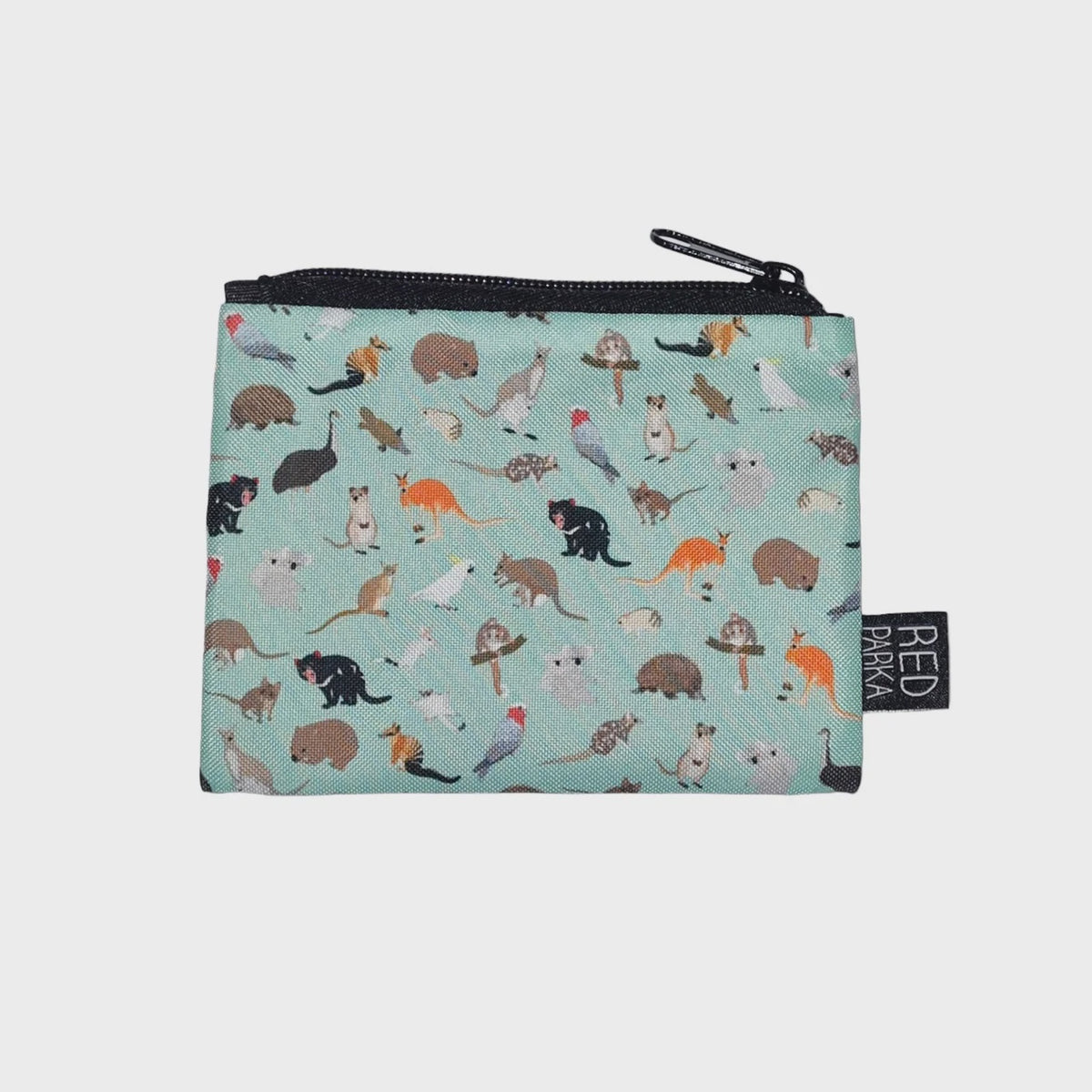 Australian Animals Pouch - Small – Eggplant & Poppy ~ Unique + Quirky Gifts