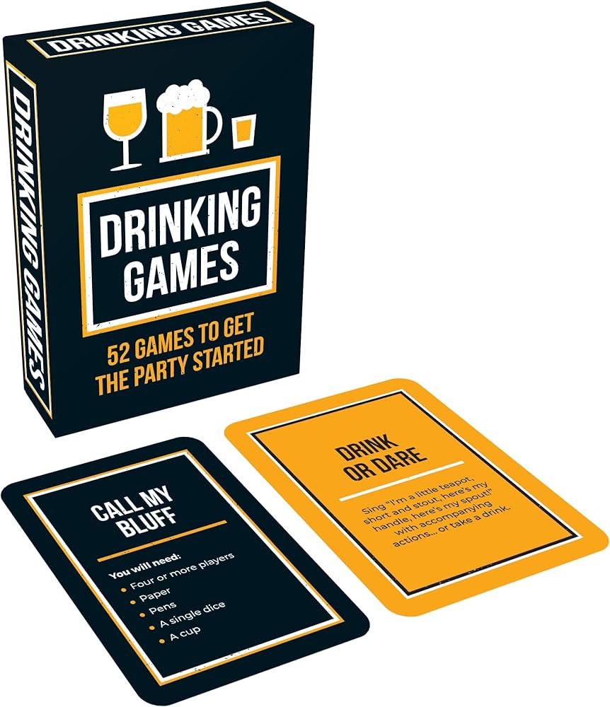 Drinking Games Card Deck – Eggplant & Poppy ~ Unique + Quirky Gifts