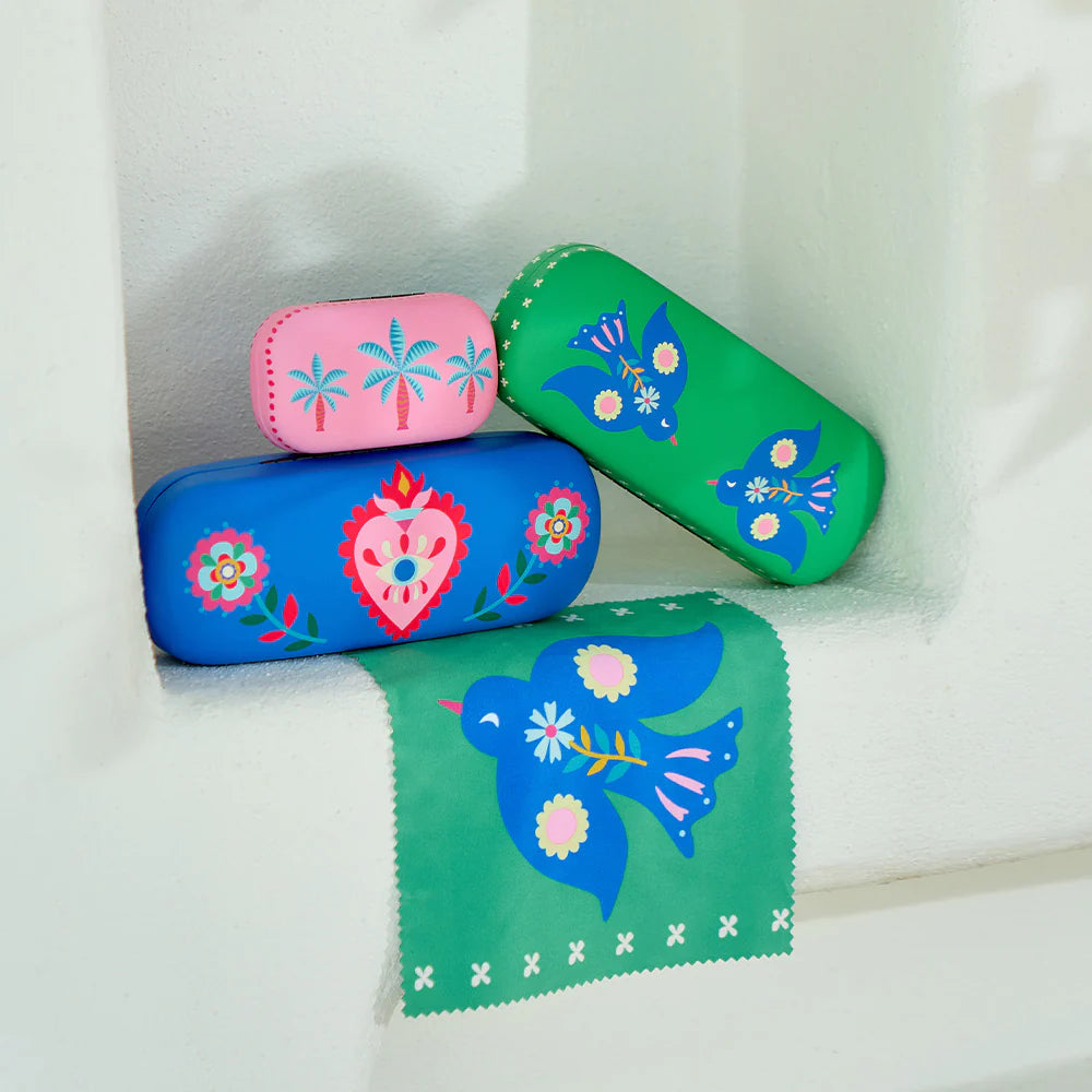 Safe Keeper - Fiesta Palm – Eggplant & Poppy ~ Unique + Quirky Gifts