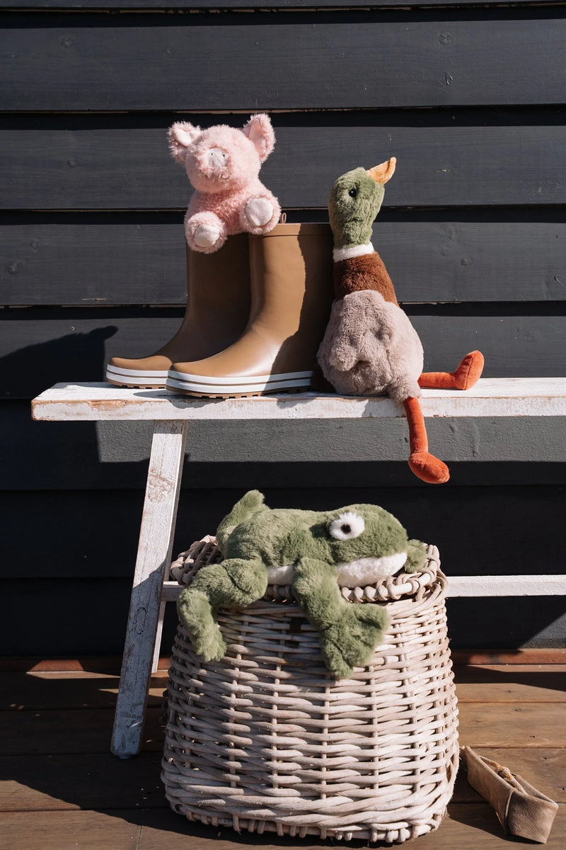Finley the Frog – Eggplant & Poppy ~ Unique + Quirky Gifts