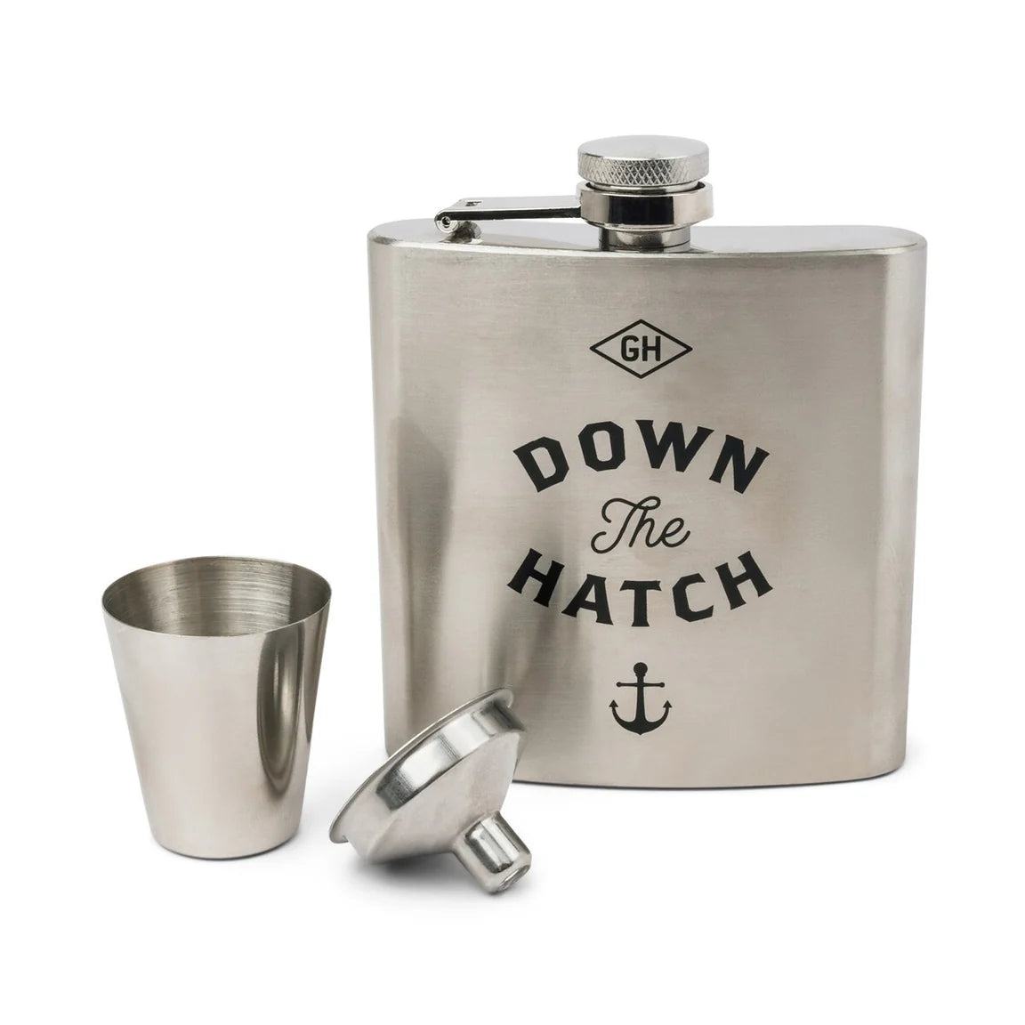 Hip Flask Set – Eggplant & Poppy ~ Unique + Quirky Gifts