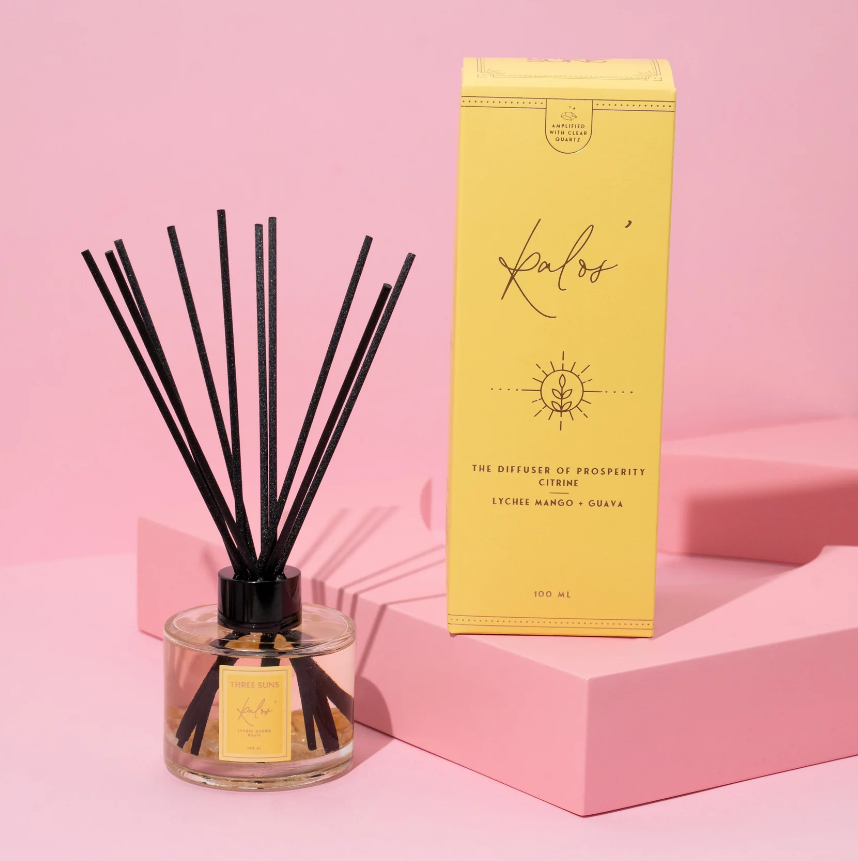 Diffuser of Prosperity - Kalos – Eggplant & Poppy ~ Unique + Quirky Gifts