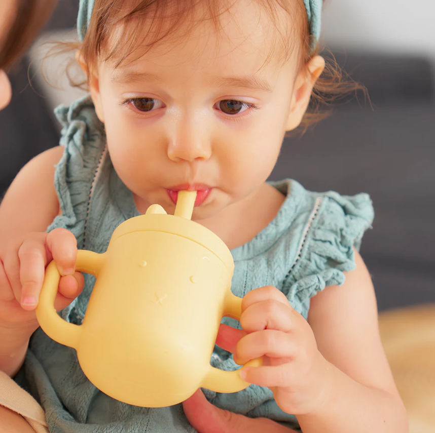 Mini Sippi Bear - Lemon – Eggplant & Poppy ~ Unique + Quirky Gifts