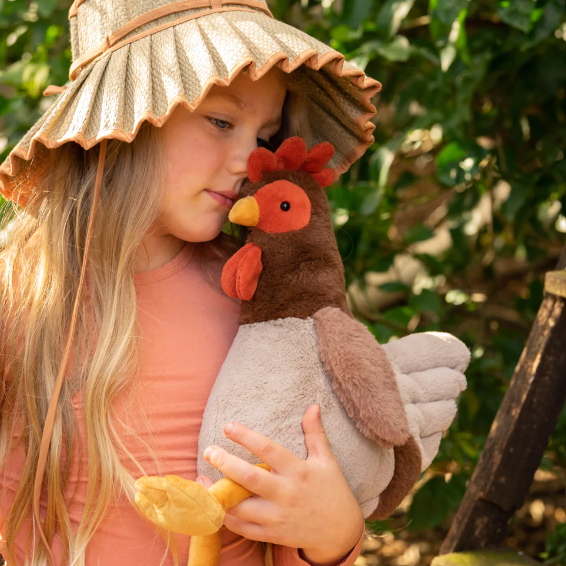 Randy the Rooster – Eggplant & Poppy ~ Unique + Quirky Gifts