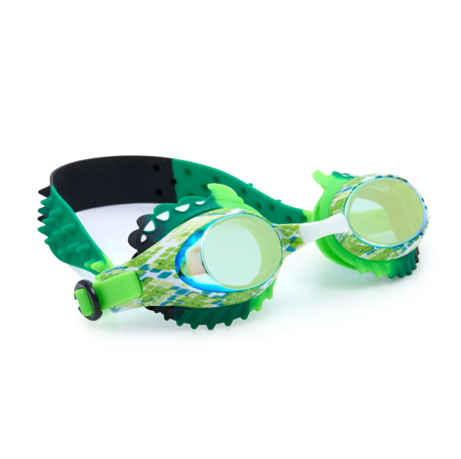 Swim Goggles - Sea Snake Green – Eggplant & Poppy ~ Unique + Quirky Gifts