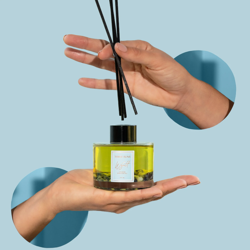 Diffuser of Strength - Wyatt – Eggplant & Poppy ~ Unique + Quirky Gifts