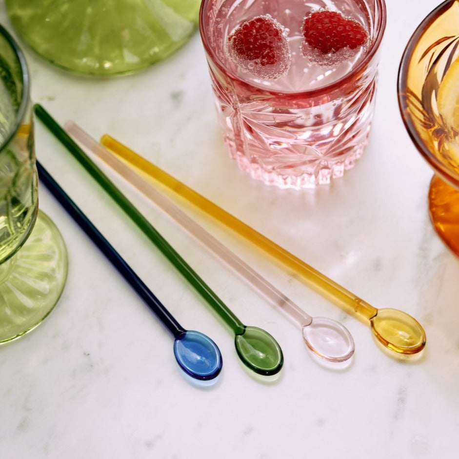 Cocktail Swizzle Spoons (set of 4) – Eggplant & Poppy ~ Unique + Quirky ...