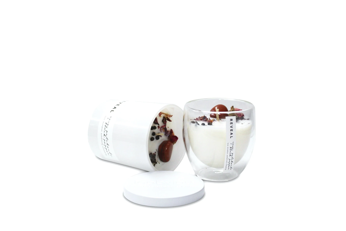 Ignite Ritual Candle - Reveal – Eggplant & Poppy ~ Unique + Quirky Gifts