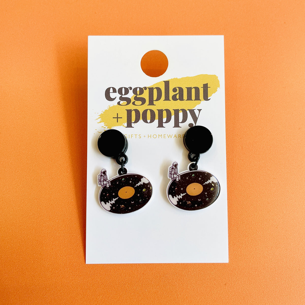 Astro Record – Eggplant & Poppy ~ Unique + Quirky Gifts