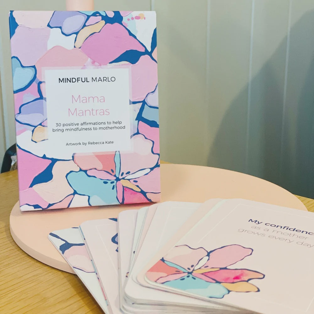 Mama Mantras Affirmation Cards – Eggplant & Poppy ~ Unique + Quirky Gifts