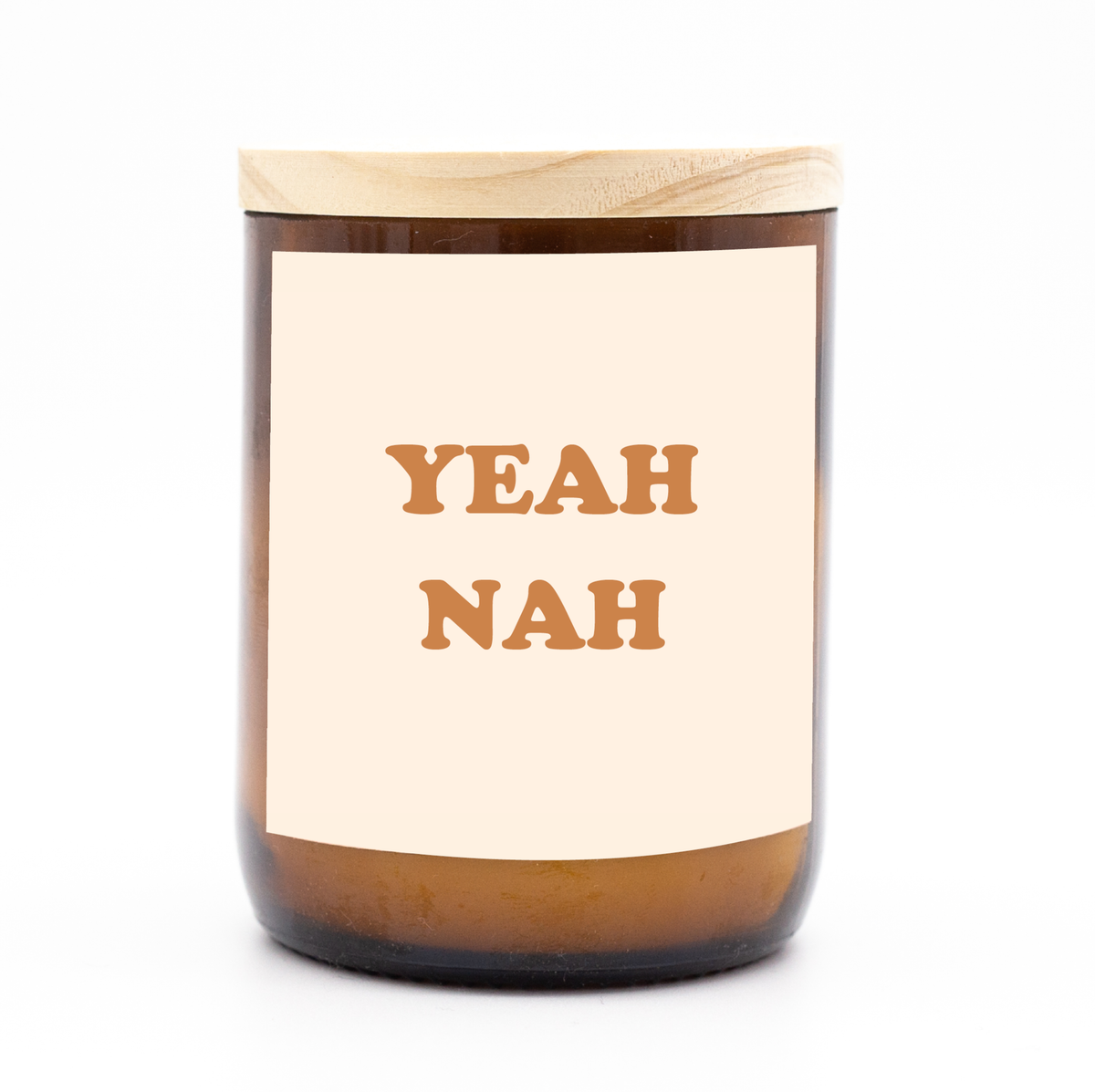 Commonfolk Candle - Yeah Nah – Eggplant & Poppy ~ Unique + Quirky Gifts