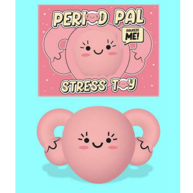Period Pal Stress Toy – Eggplant & Poppy ~ Unique + Quirky Gifts