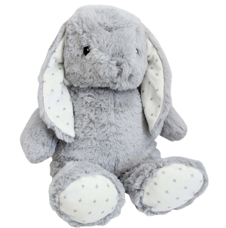 Plush Rabbit - Grey – Eggplant & Poppy ~ Unique + Quirky Gifts