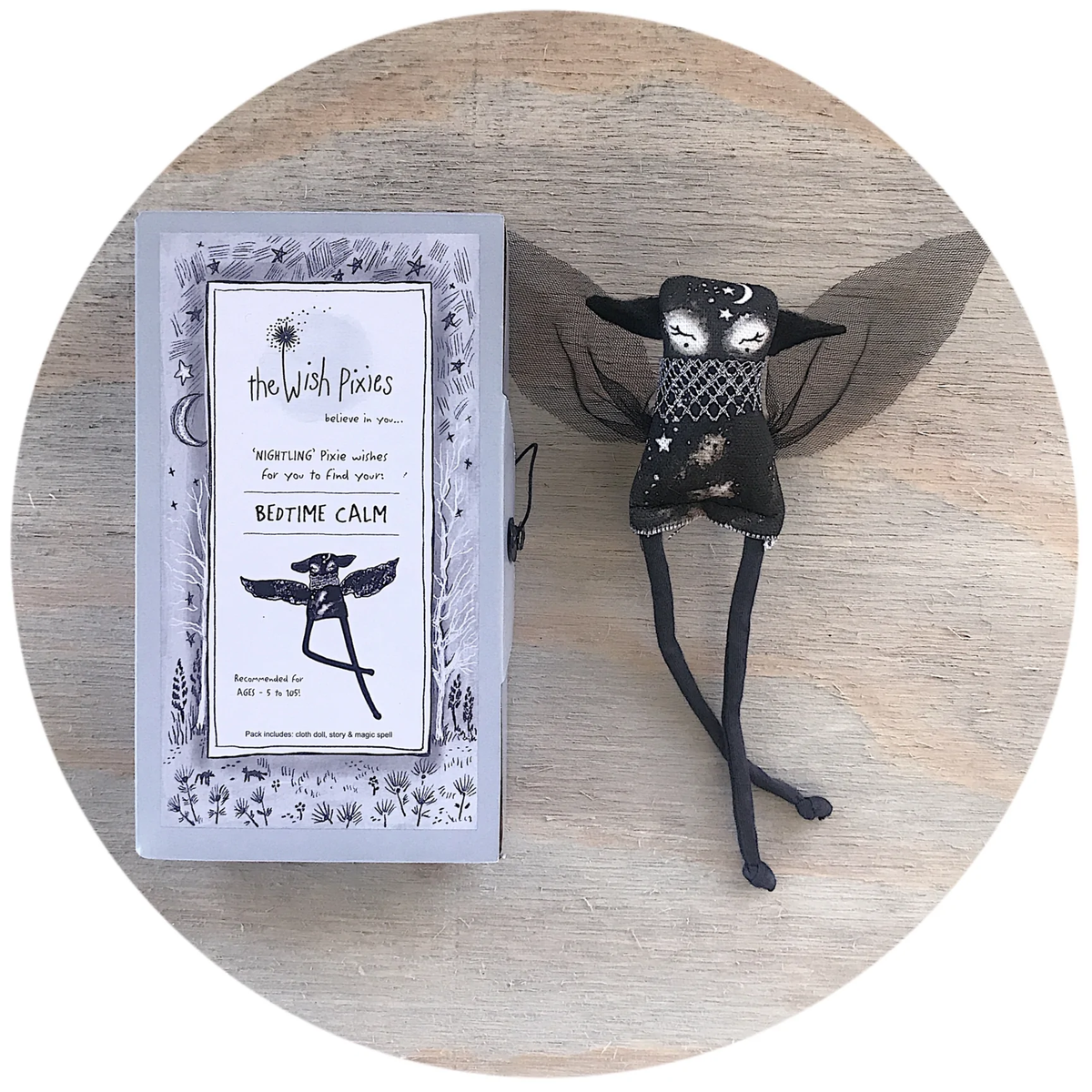 Wish Pixie Nightling - For Bedtime Calm – Eggplant & Poppy ~ Unique ...