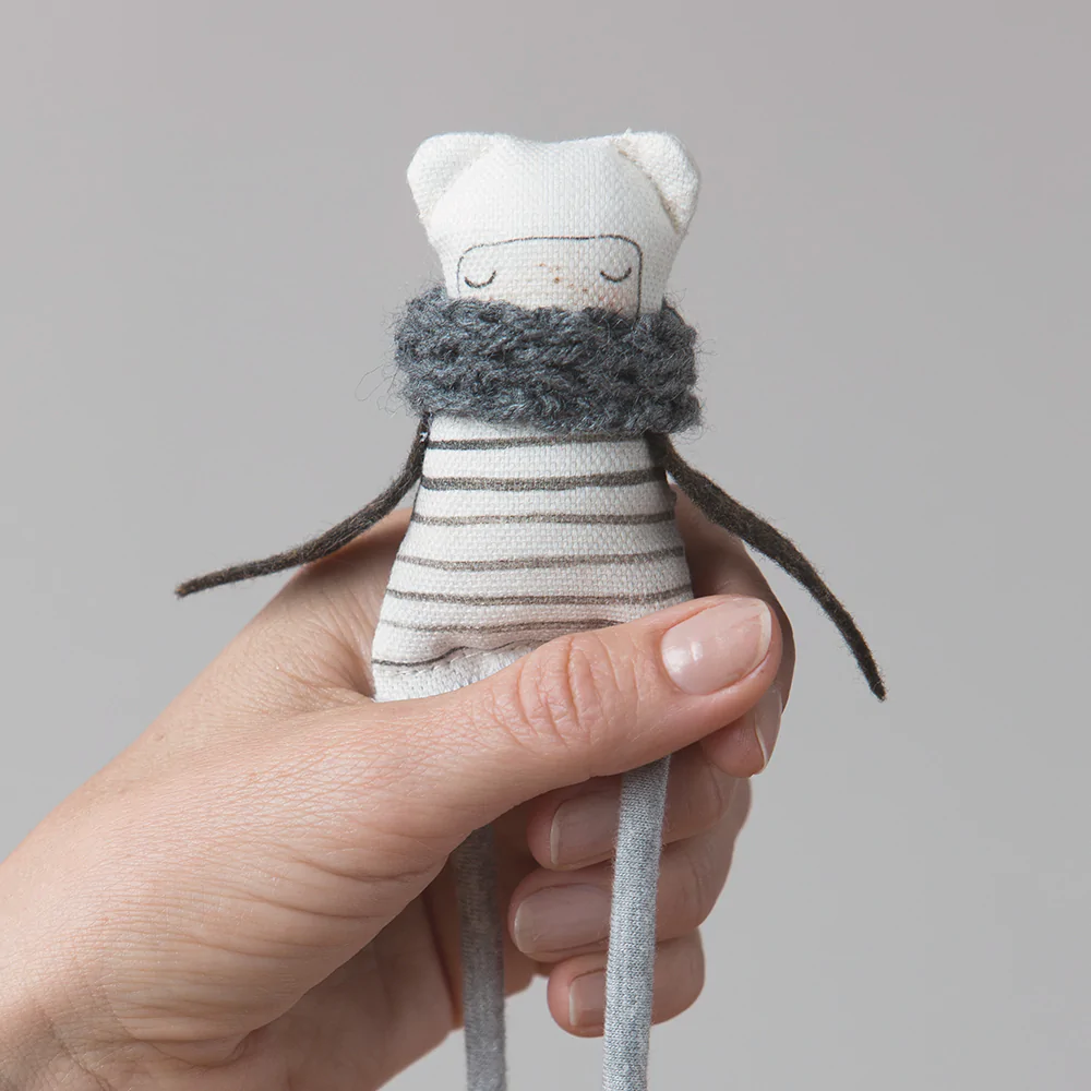 Wish Pixie Buck - For Courage – Eggplant & Poppy ~ Unique + Quirky Gifts